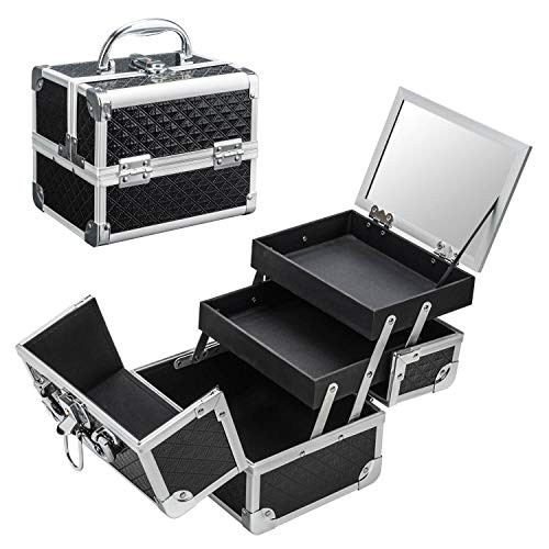 Compact make-up case with rigid frame